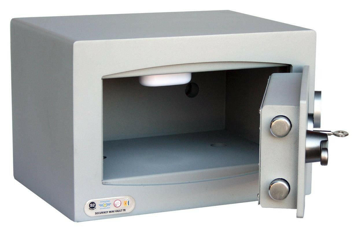 Securikey Mini Vault 0 Gold FR S2 Safe, 7 Litres, Choice of 2 Locks ...